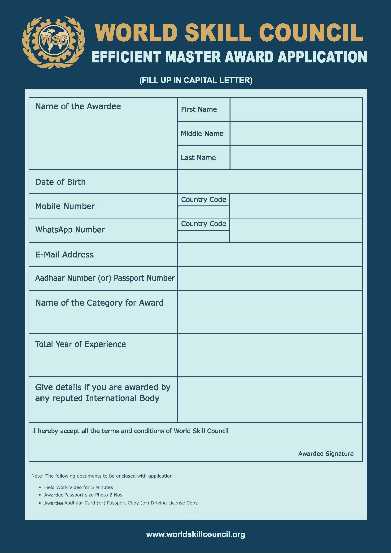 Central BSS - World Skill Council
