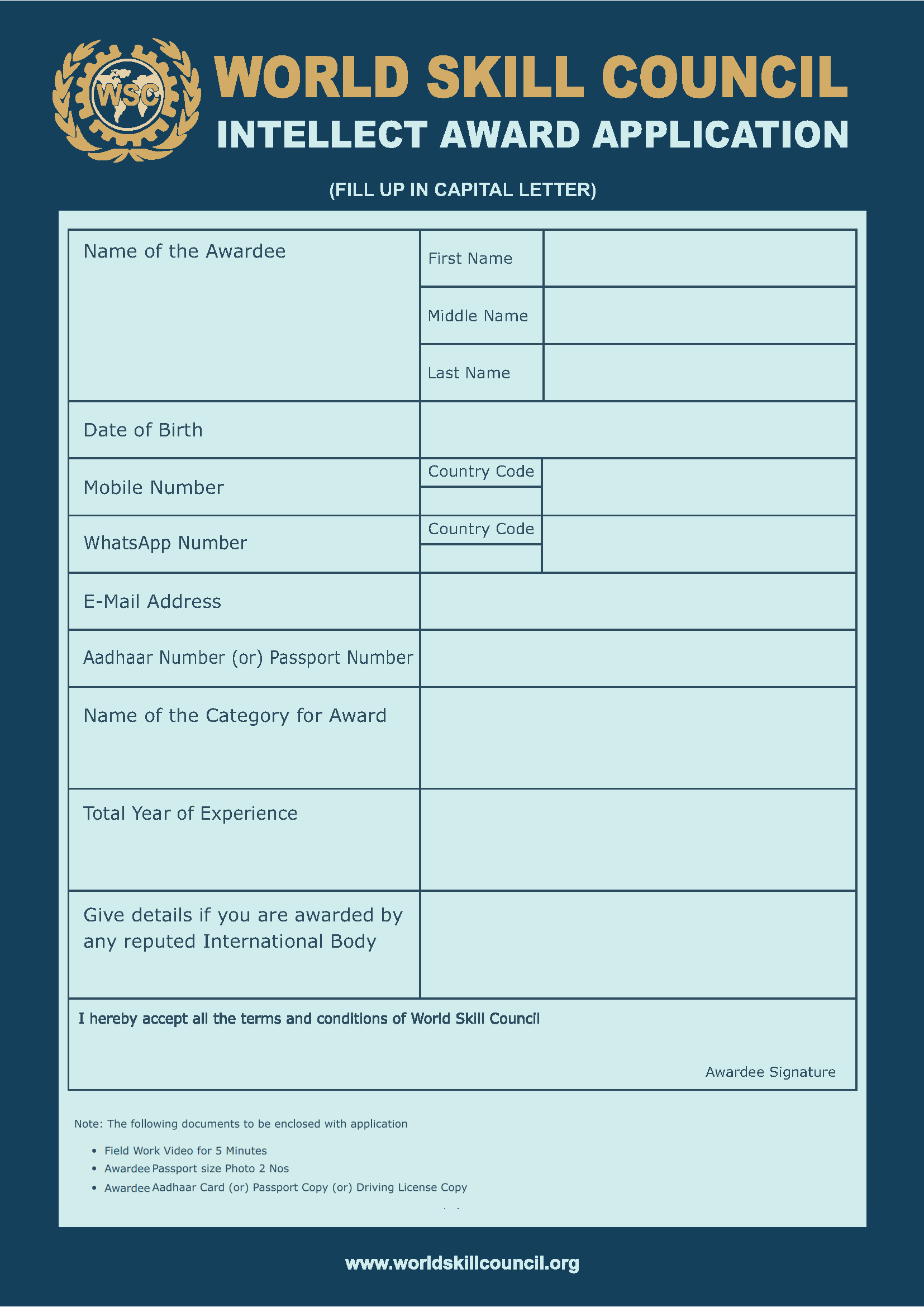 Central BSS - World Skill Council